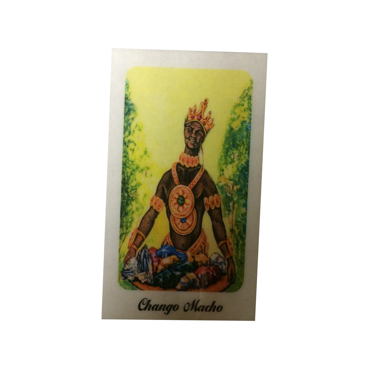 Orisha Shango Laminated Prayer Card