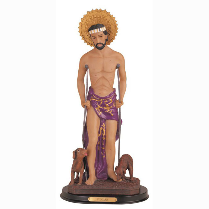 Saint Lazarus Statue 8"