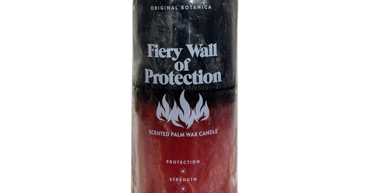 Fiery Wall of Protection Intention Candle