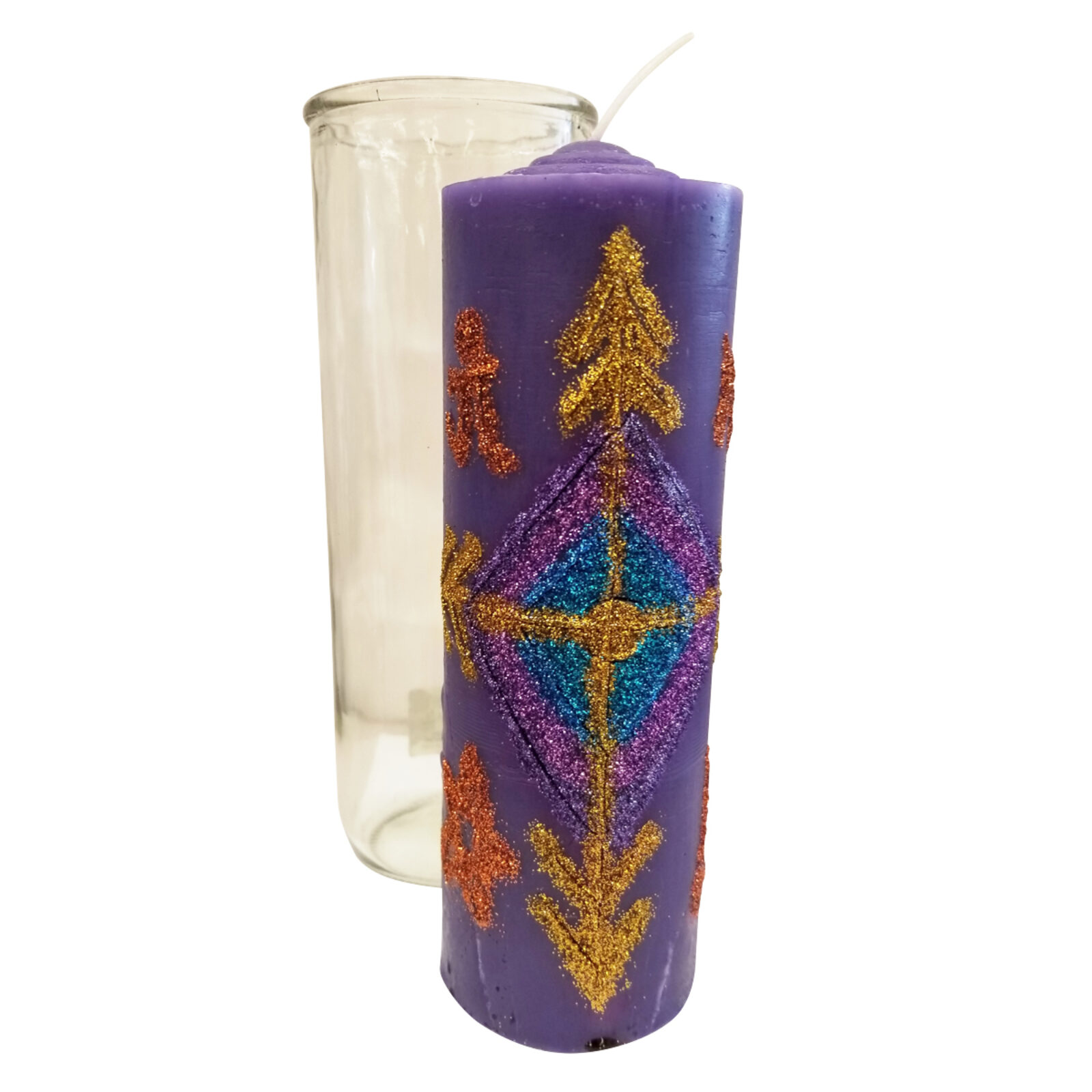 Spiritual Protection Hand Carved Candle