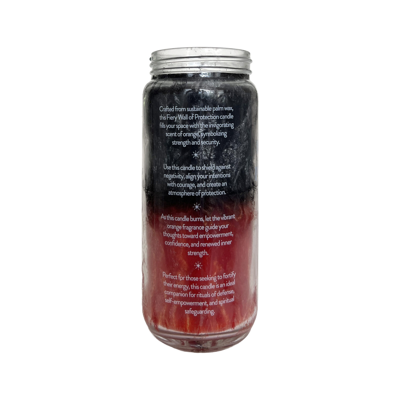 Fiery Wall of Protection Intention Candle